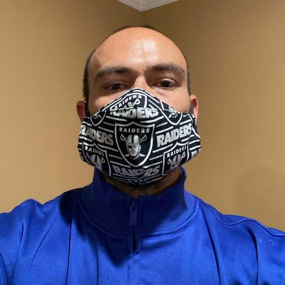 Handmade | Other | Raiders Face Covers Raiders Face Shield Raiders ...